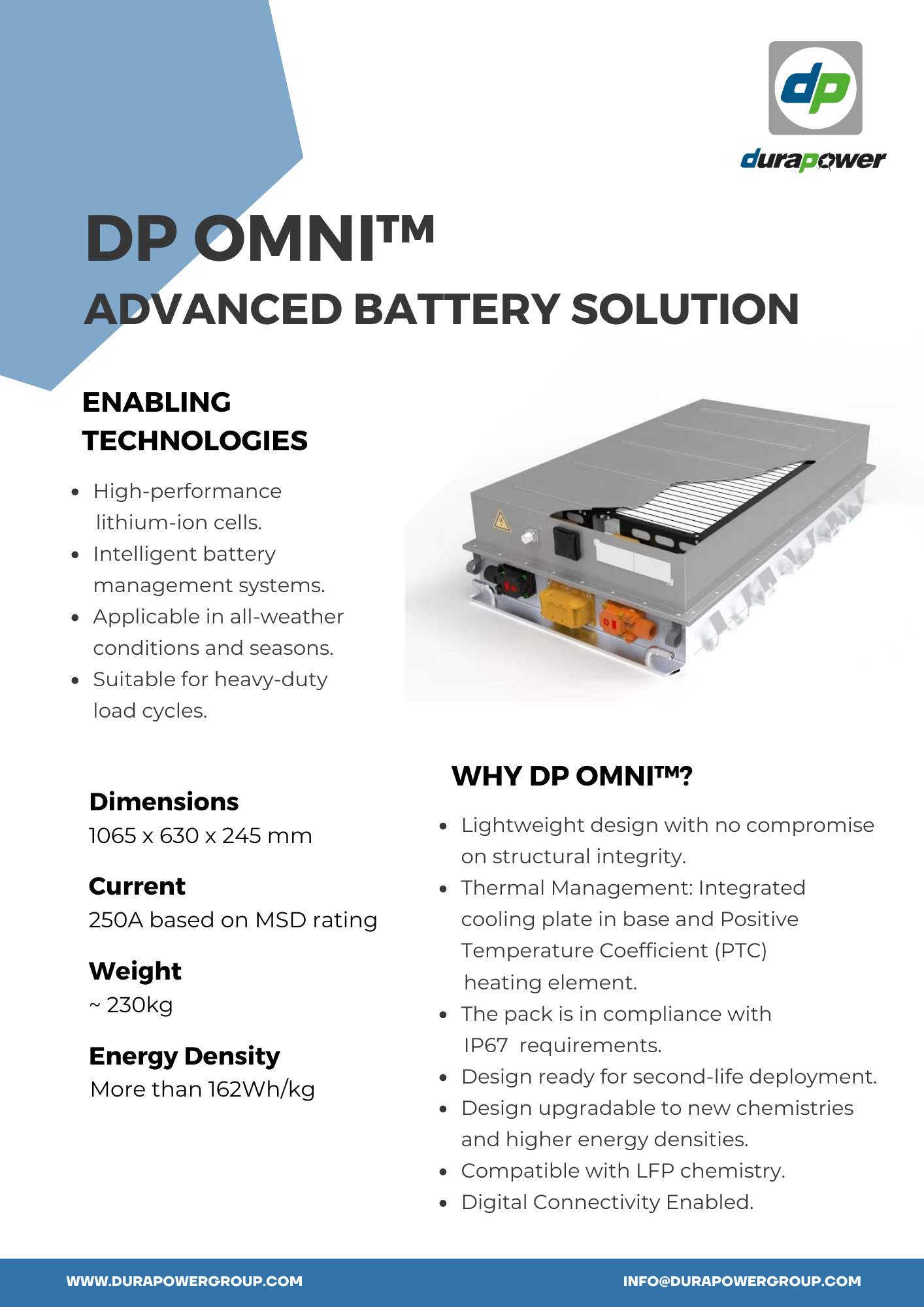 Durapower introduces universal DP Omni™ Battery Pack aimed at global ...